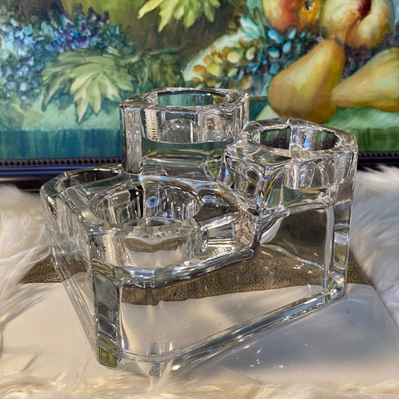 Vintage | Other | One Vintage Partylite Crystal Votive Holder Castle ...